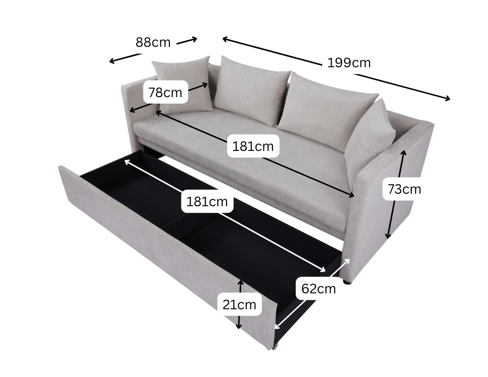 Shawn Storage Sofa Furniture Store Philippines - Urban Concepts